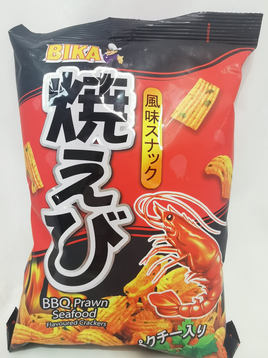 Bika BBQ Prawn Seafood Flavoured Crackers 70g – 77 Mart