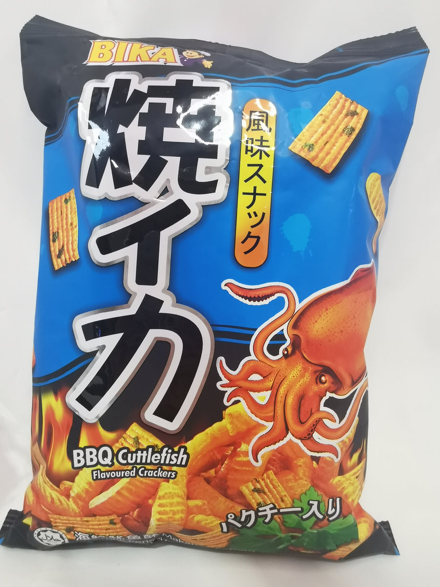 Bika BBQ Cuttlefish Flavoured Crackers 60g – 77 Mart