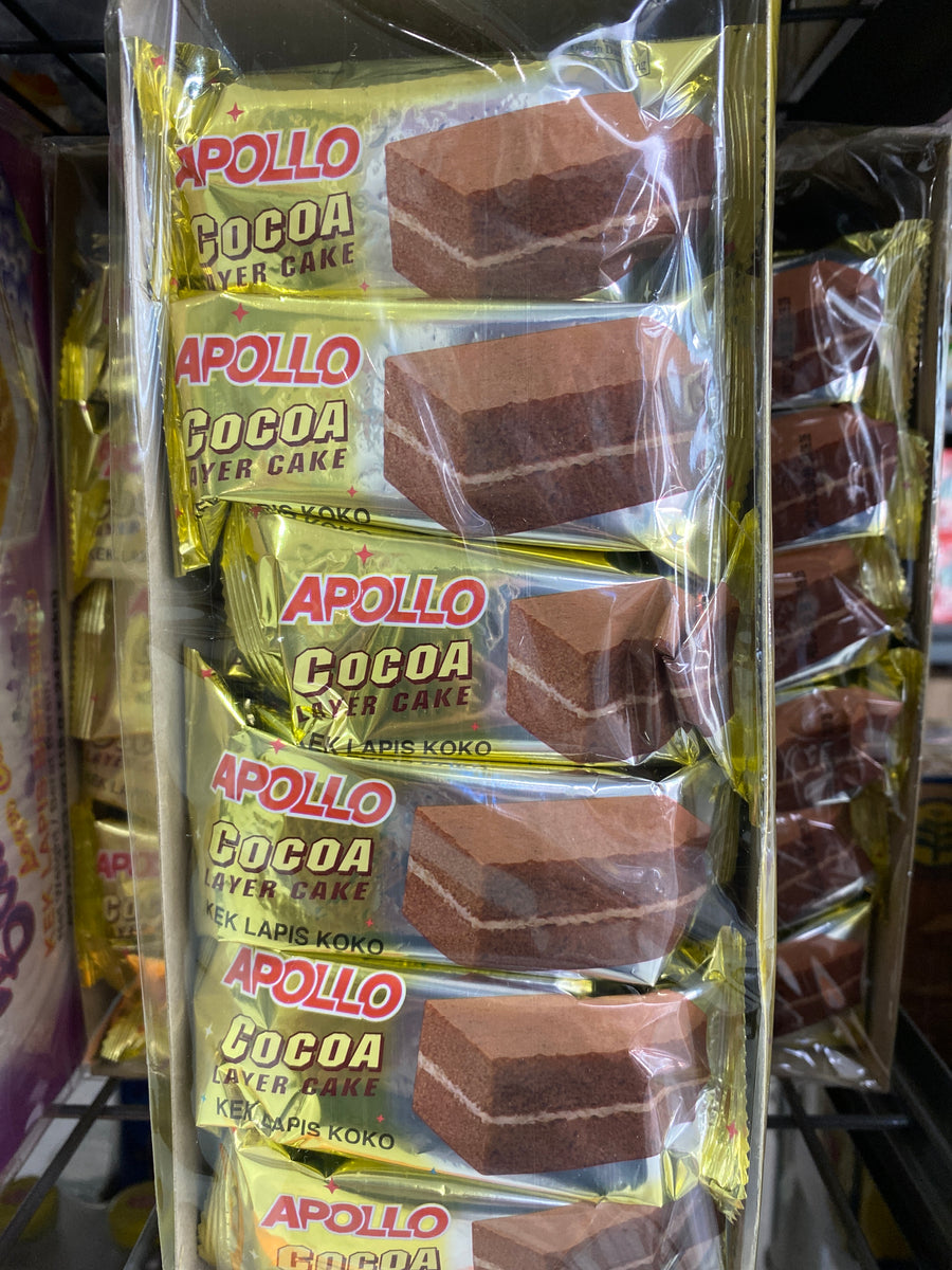 Apollo Cocoa Flavor Layer Cake 18g*24Packs – 77 Mart