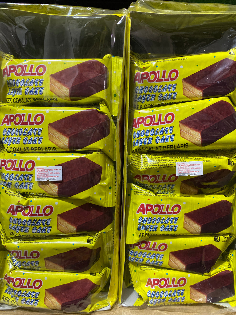 Apollo Chocolate Flavor Layer Cake 18g*24Packs – 77 Mart