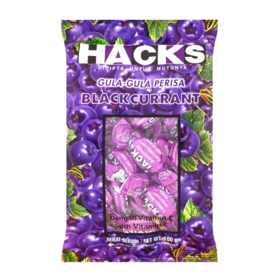 Hacks Blackcurrant Candy 100g – 77 Mart
